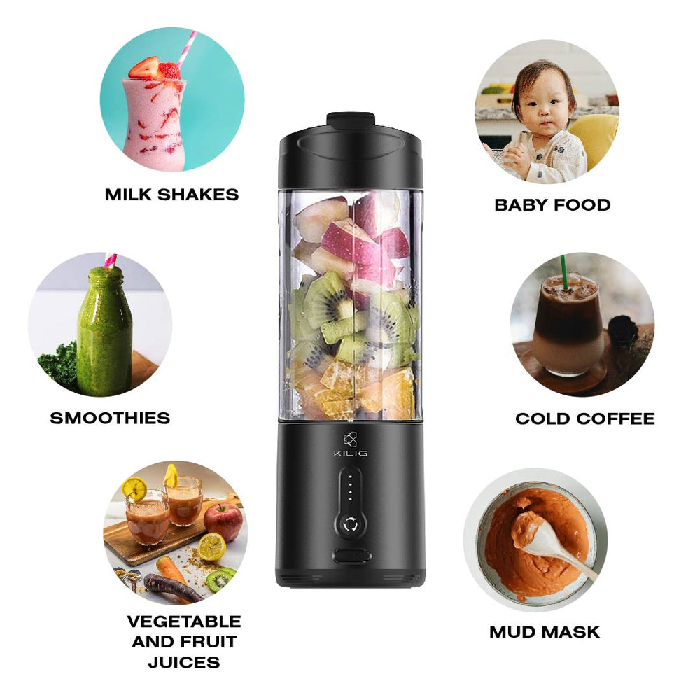Kilig BL-01B Portable Rechargeable Blender – My Kilig